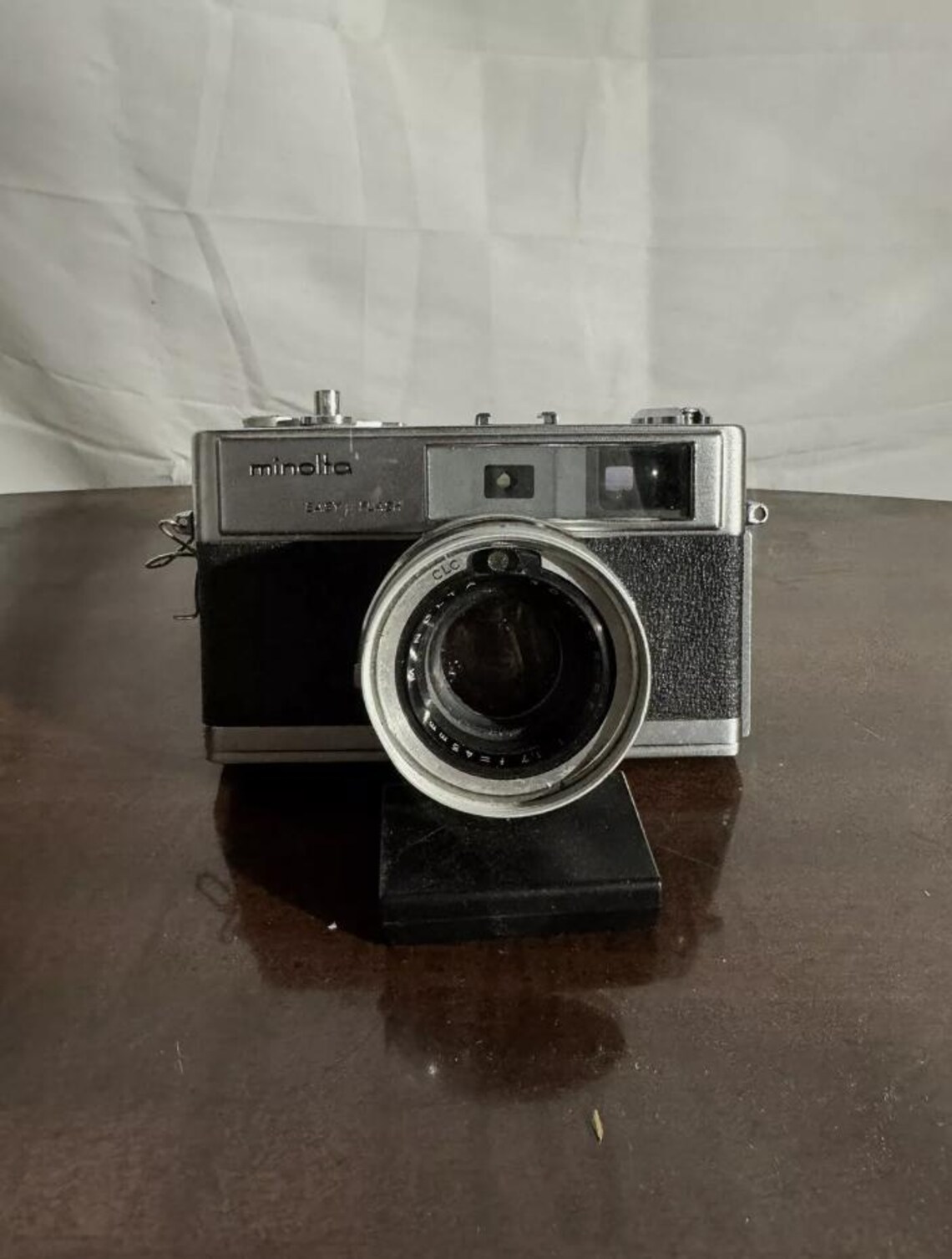Minolta Hi-matic 9 easy Flash 1960s Camera 45mm Rokkor Lens W/ Case. Ex ...