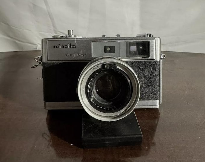 Minolta Hi-matic 9 "easy Flash" 1960s Camera 45mm Rokkor Lens W/ Case ...