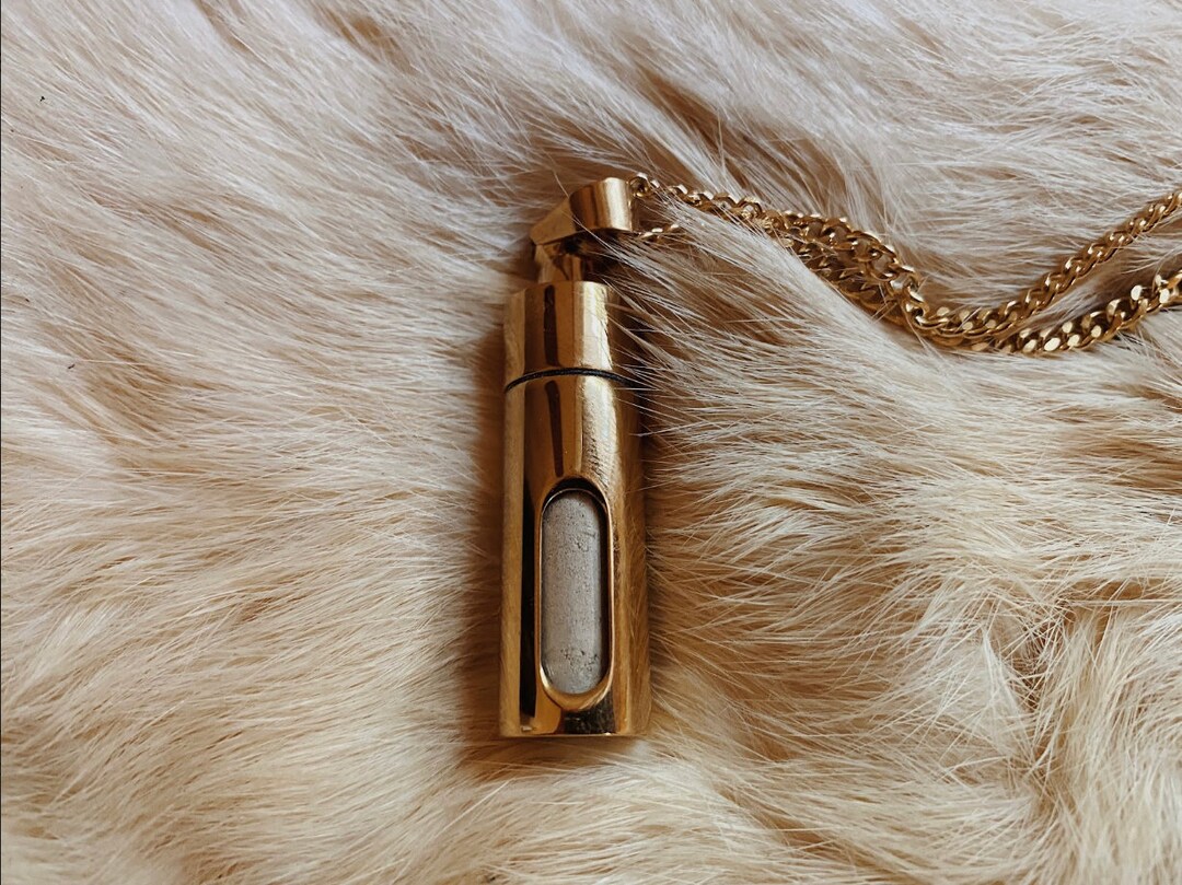 Burnin Man Playa Dust Capsule Necklace (gold/silv/blk) - Etsy