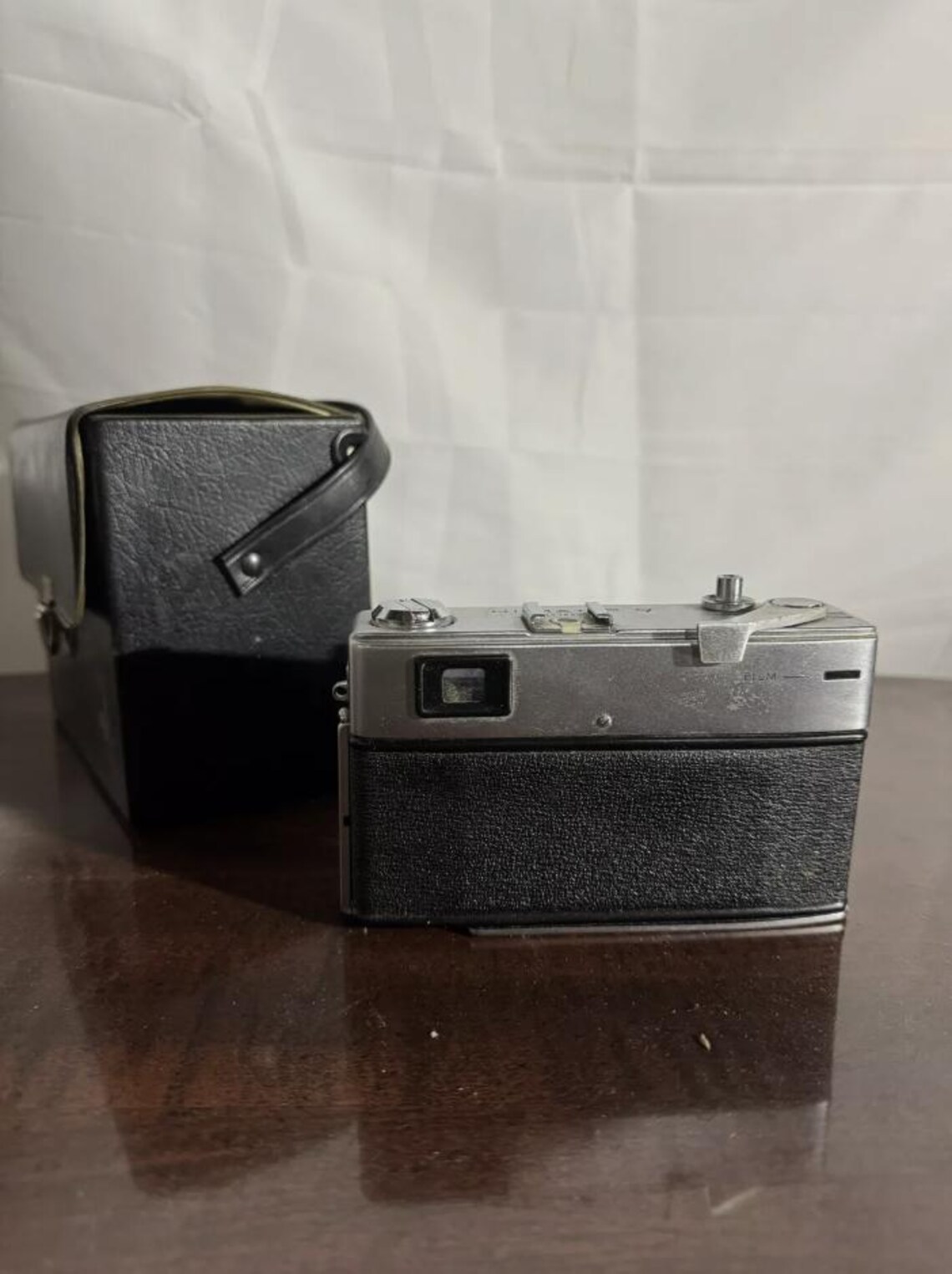 Minolta Hi-matic 9 easy Flash 1960s Camera 45mm Rokkor Lens W/ Case. Ex ...