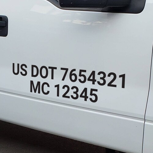 US DOT Decal Trucking Company Decal Multiple Colors and - Etsy