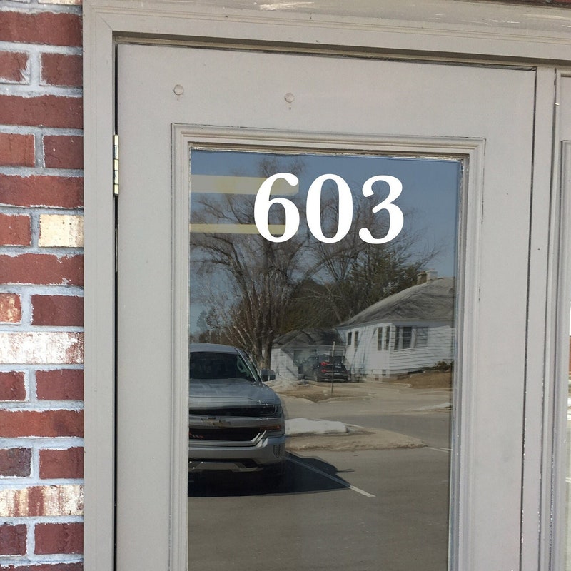 House Number Decal - Etsy