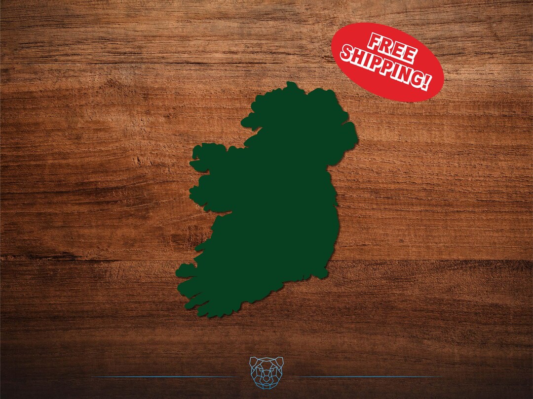 Ireland Vinyl Decal - Choose Your Color and Size - Etsy