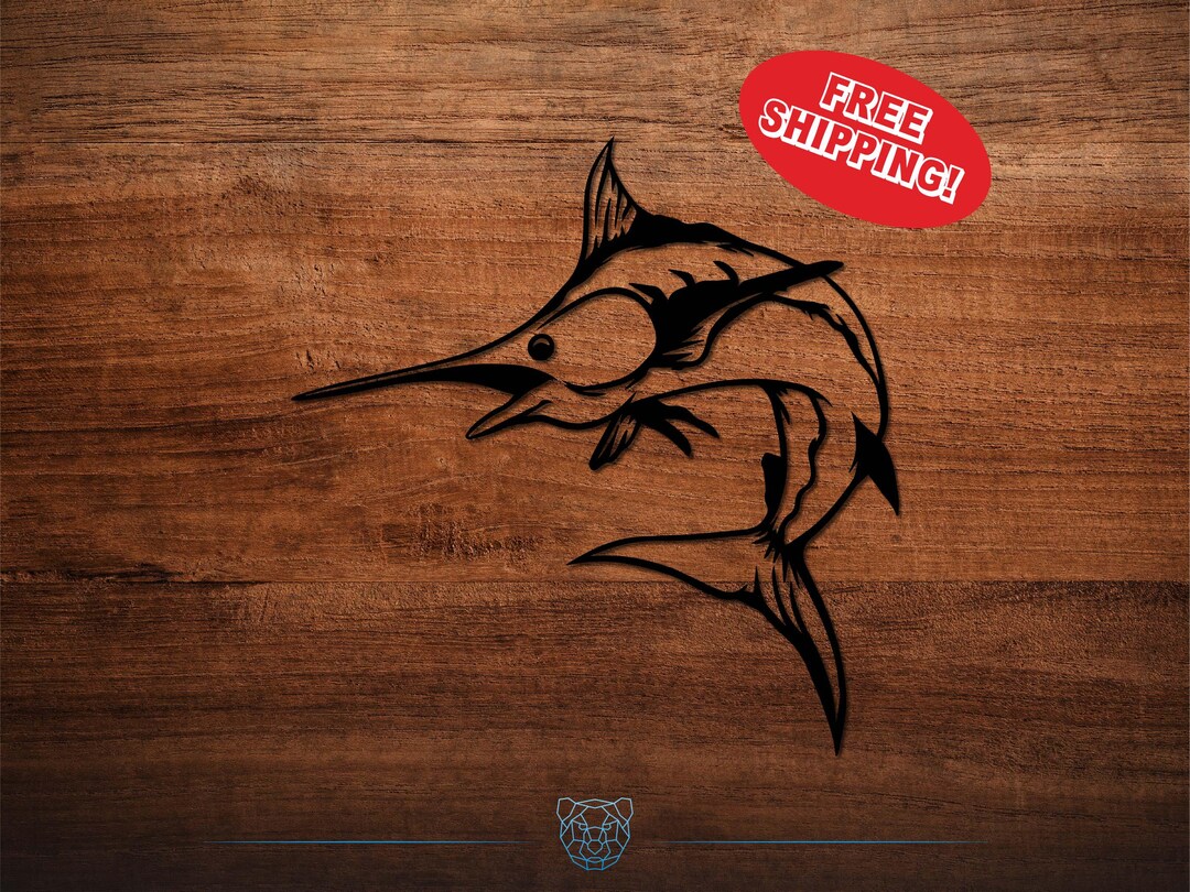 Swordfish Vinyl Decal - Choose Your Color and Size - Etsy