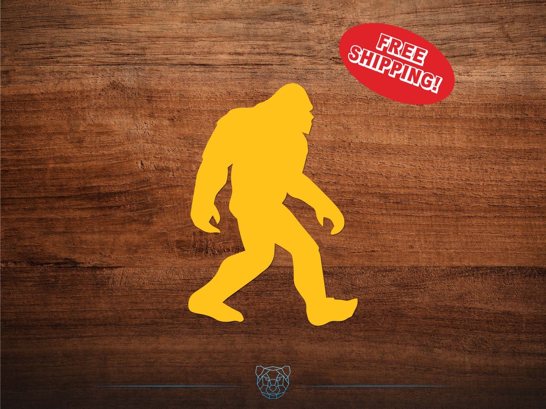 Bigfoot Decal, Sasquatch Decal - Multiple Colors and Sizes - Car Decal ...
