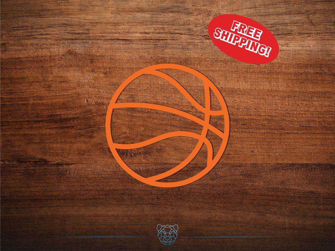 Basketball Vinyl Decal - Multiple Colors and Sizes - Sports Decals ...
