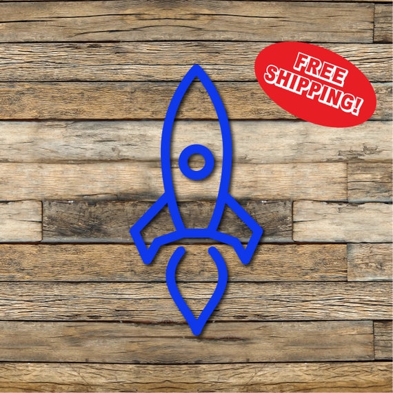 Rocket Ship Decal Multiple Colors and Sizes Car Decal - Etsy