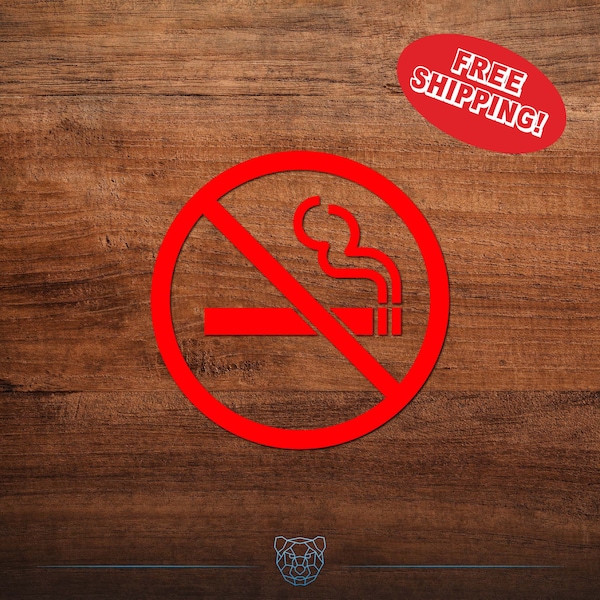 No Smoking Decal - Etsy