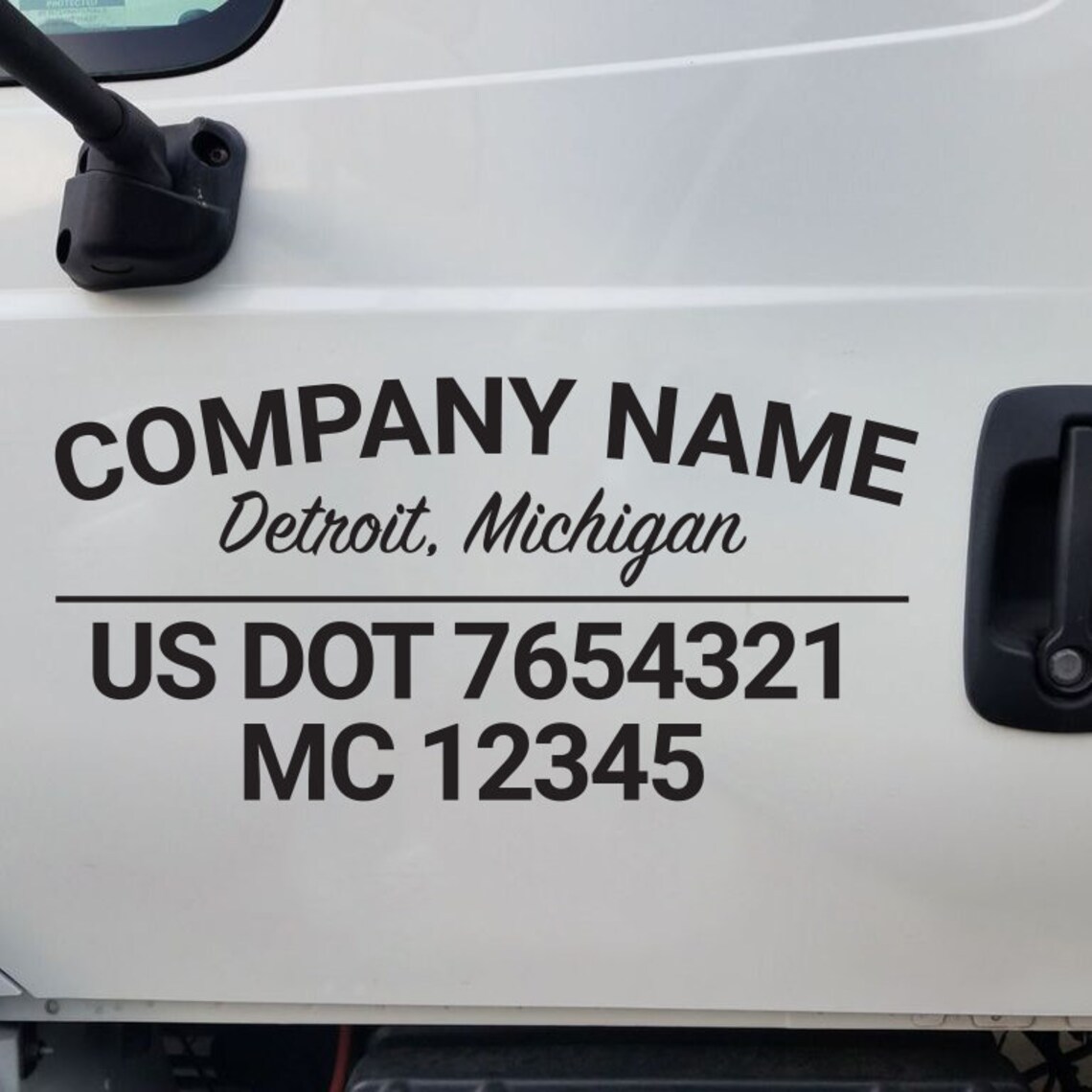 US DOT Decal Trucking Company Decal Multiple Colors and - Etsy