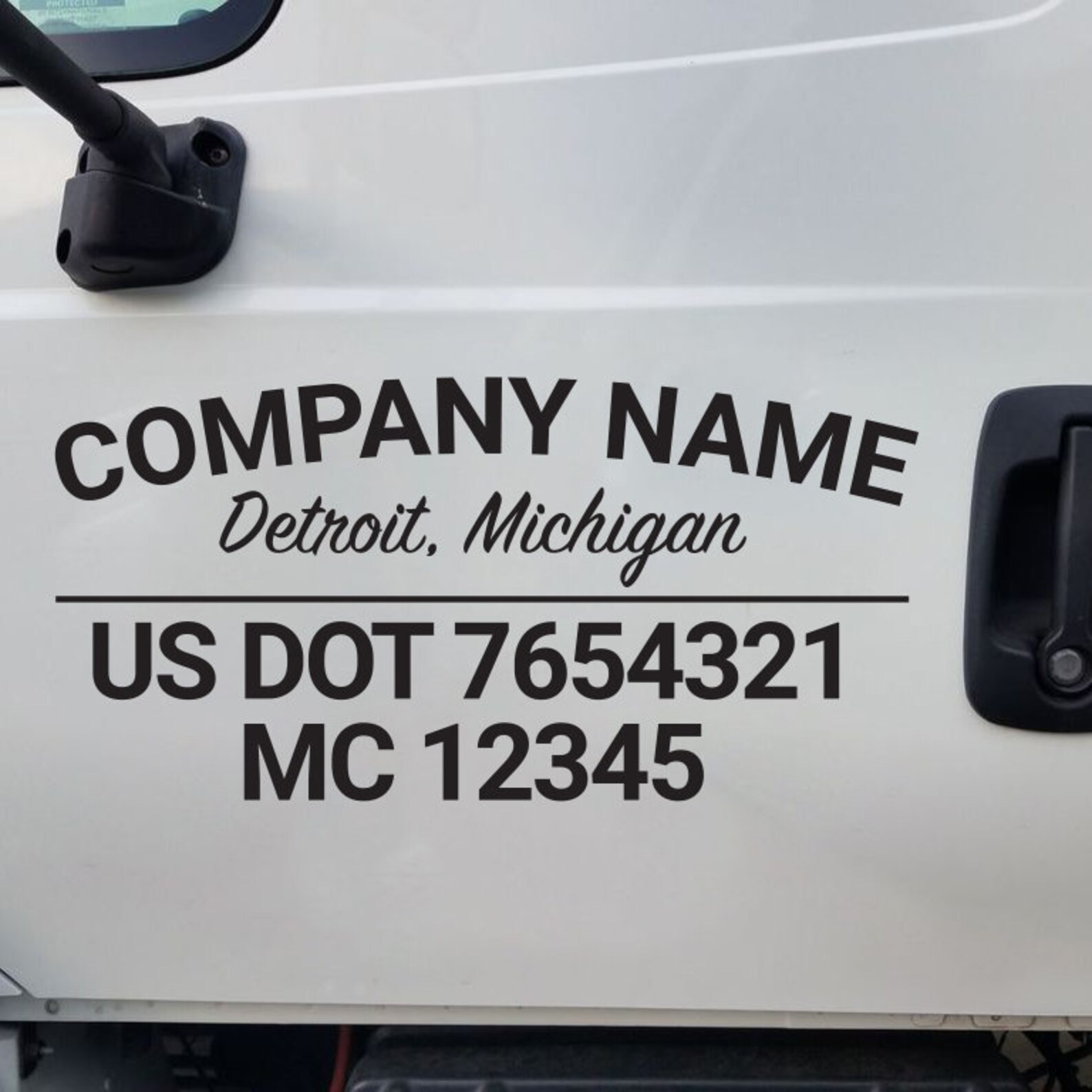 US DOT Decal Trucking Company Decal Multiple Colors and - Etsy