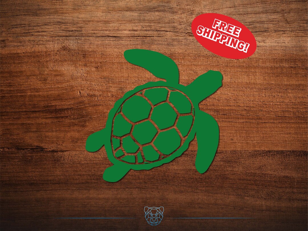 Sea Turtle Vinyl Decal - Multiple Colors and Sizes - Animal, Aquatic ...