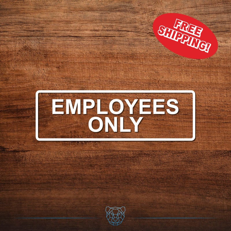 Employees Only Sign - Etsy