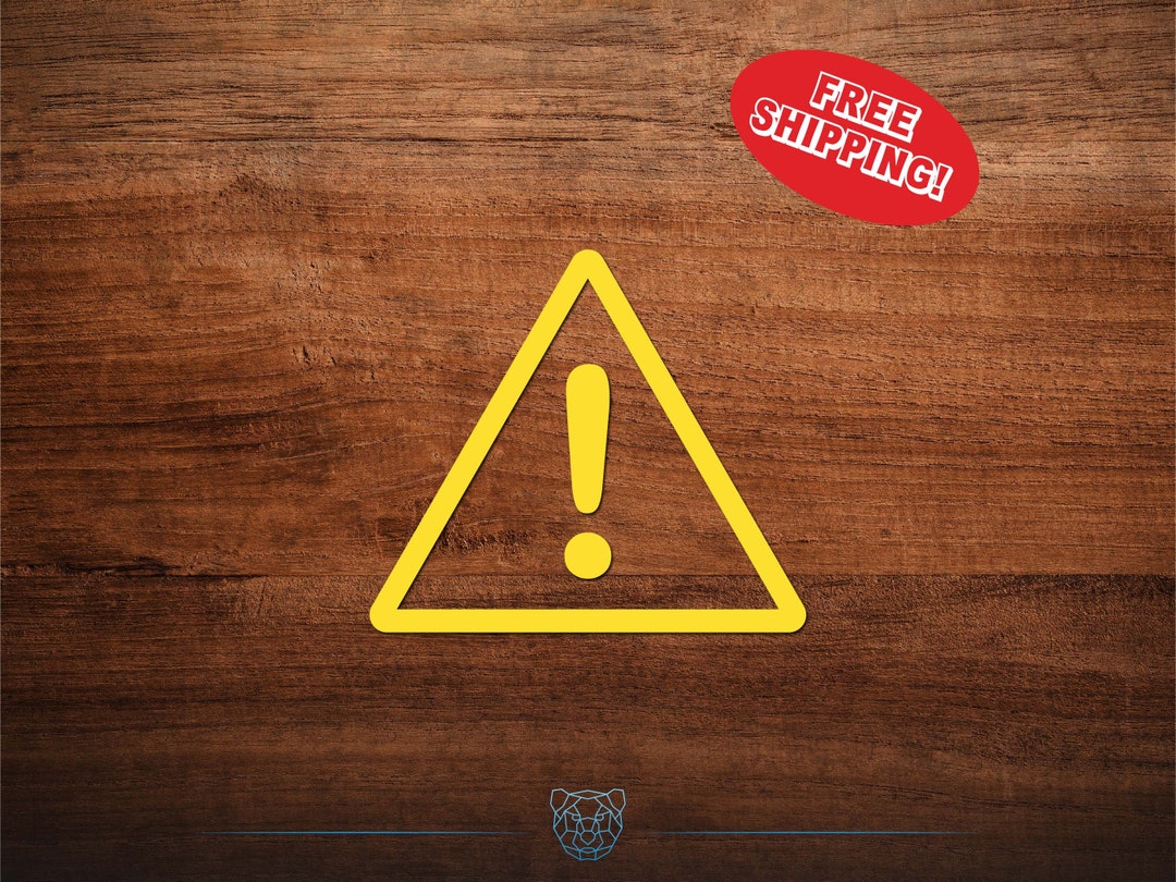 Hazzard Symbol Decal - Multiple Colors and Sizes - Warning Signal ...