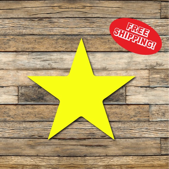 Paper Stickers, Labels & Tags Bumper Stickers Star Decal Custom Vinyl ...