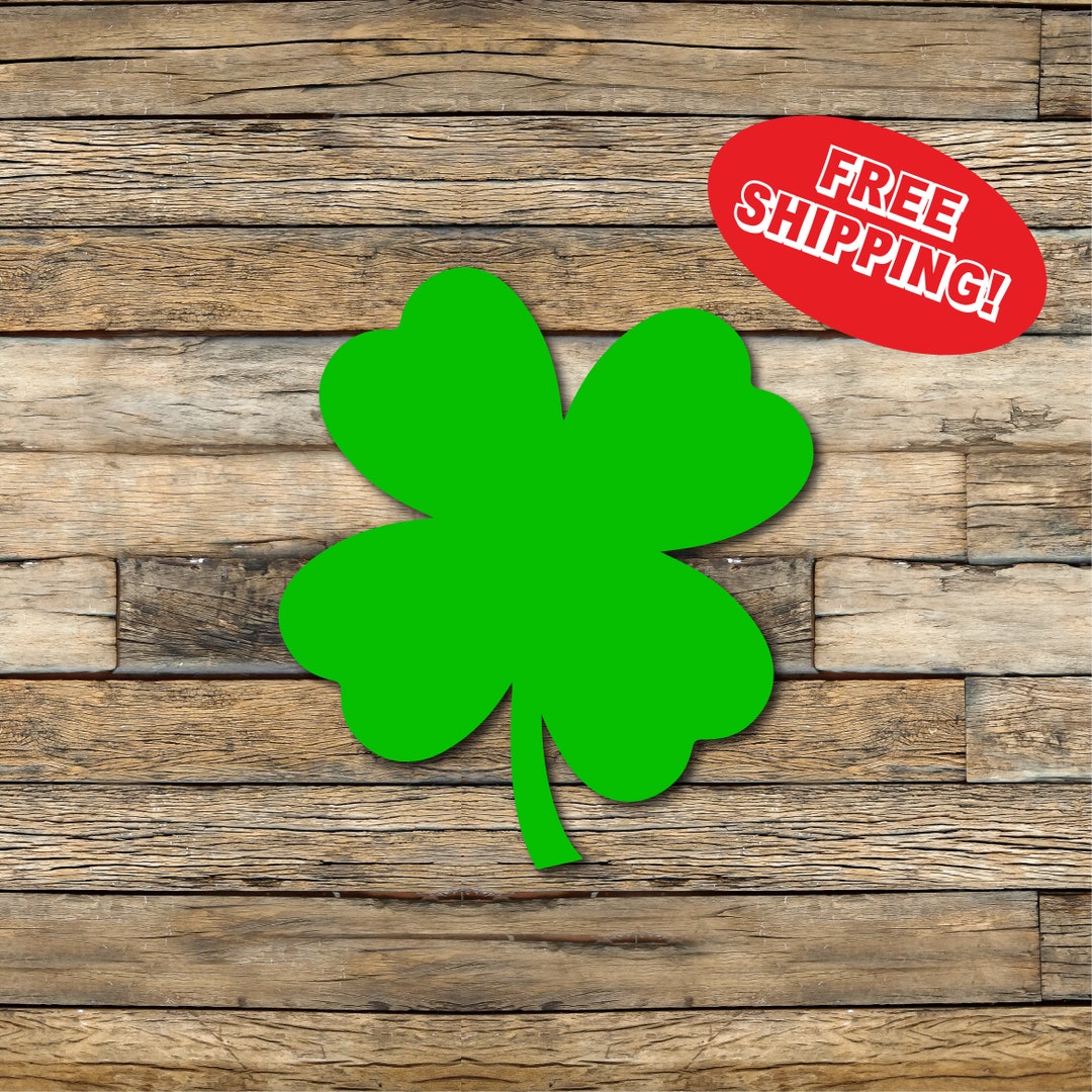 Four Leaf Clover Decal Multiple Colors and Sizes Vinyl - Etsy