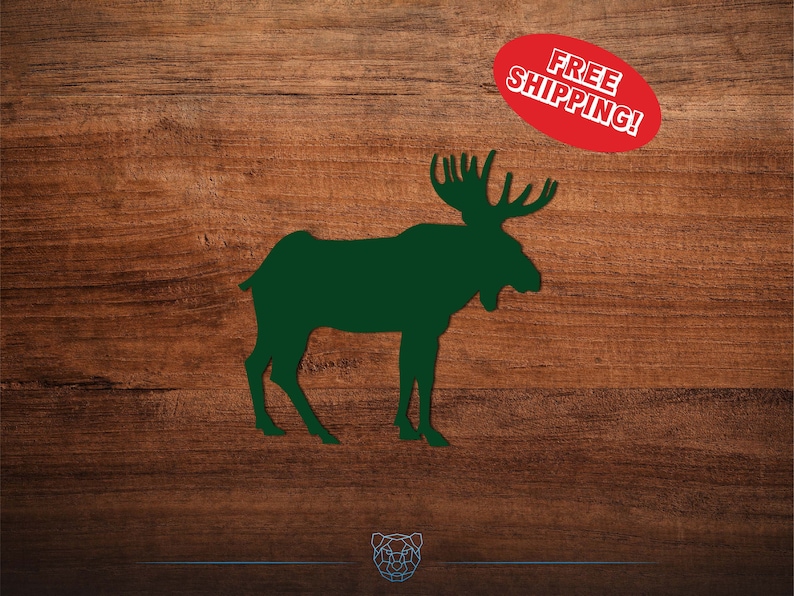 Moose Vinyl Decal Multiple Colors and Sizes - Etsy