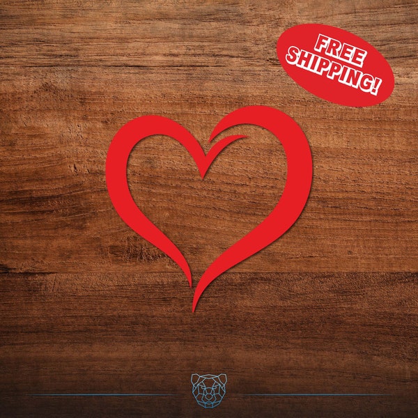 Custom Heart Stickers - Etsy