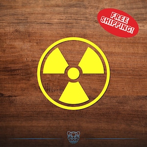 Nuclear Decal, Radiation Decal, Fallout Shelter Vinyl Decal - Etsy