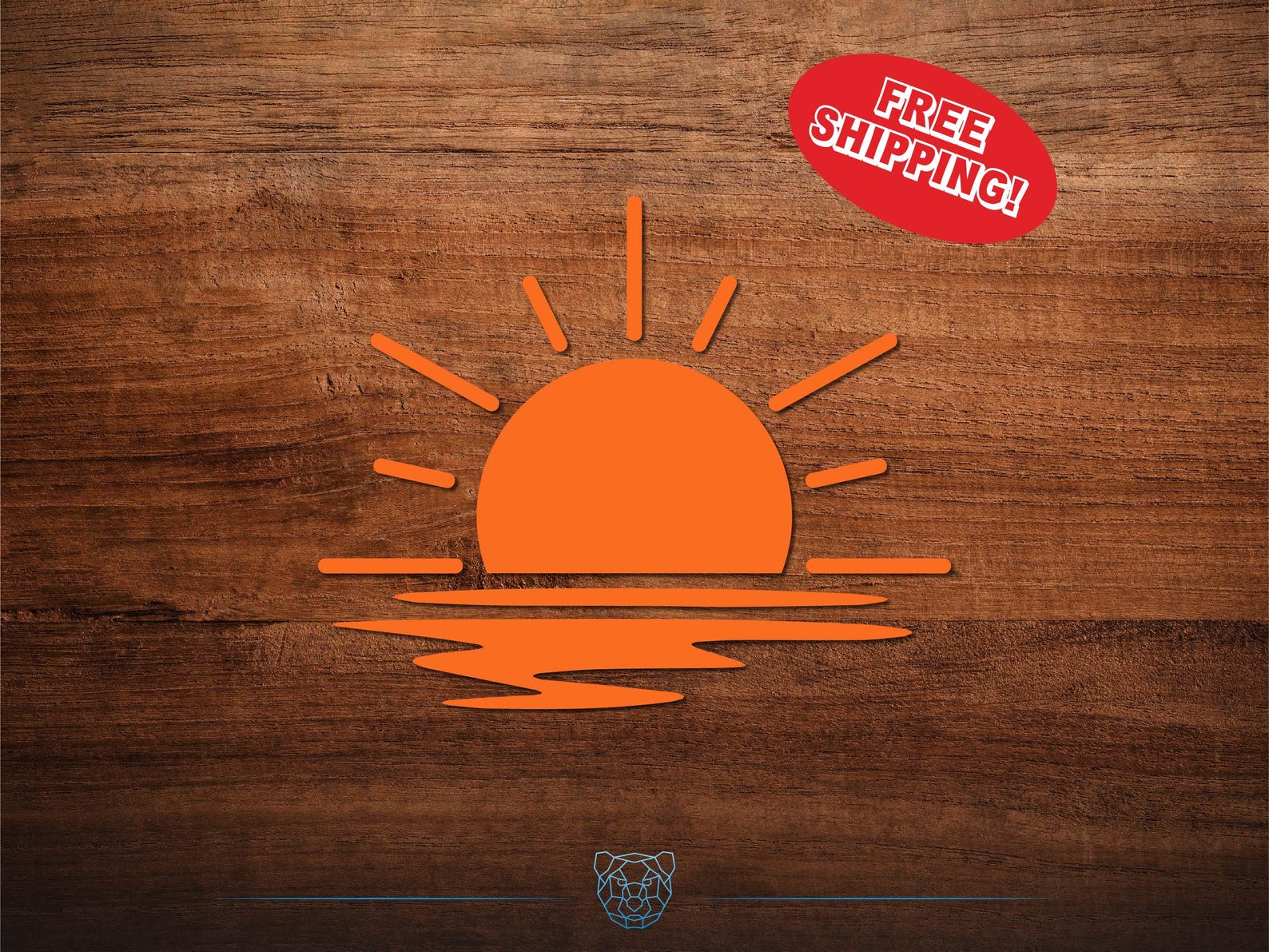 Sunset Vinyl Decal - Choose Your Color and Size - Etsy