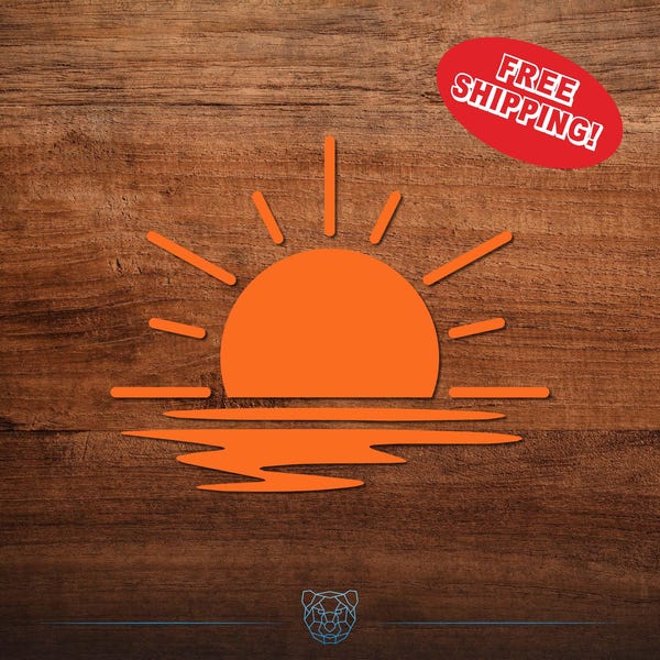 Sunset Wall Decal - Etsy