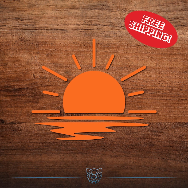 Sunset Wall Decal - Etsy