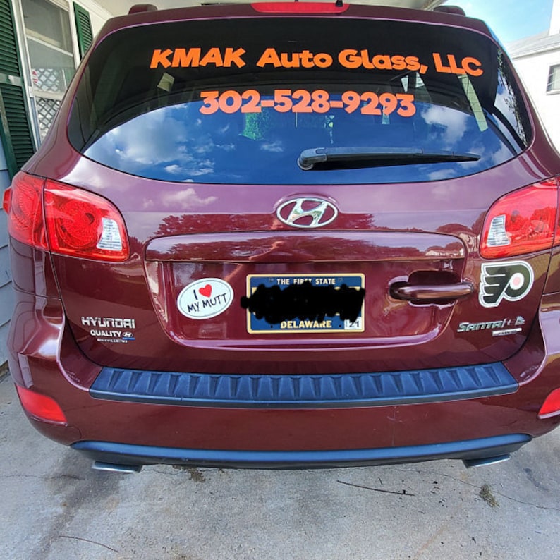 Custom Windshield Decal Choose your Font Color and Size | Etsy