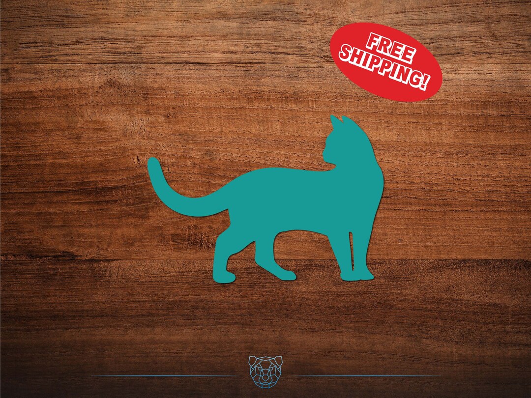Cat Vinyl Decal: Multiple Colors & Sizes - Etsy
