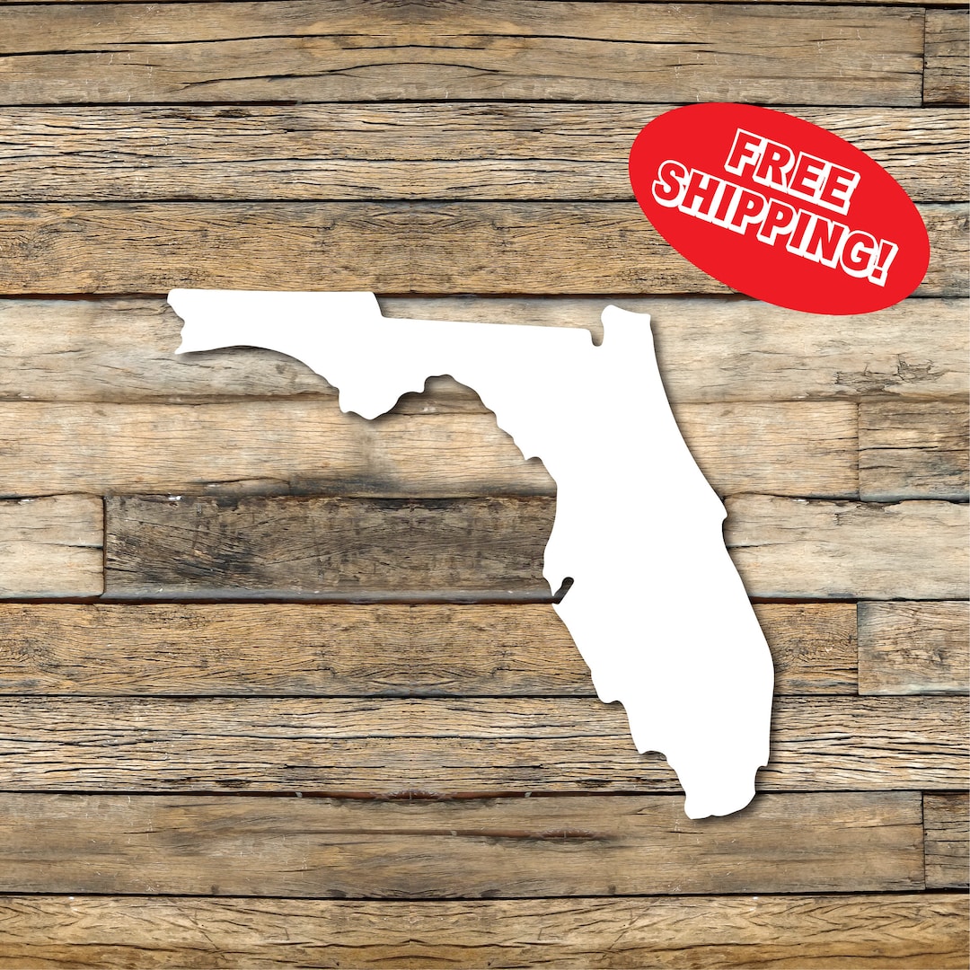 Florida Vinyl Decal - Multiple Sizes Available, Vinyl Car Decal ...