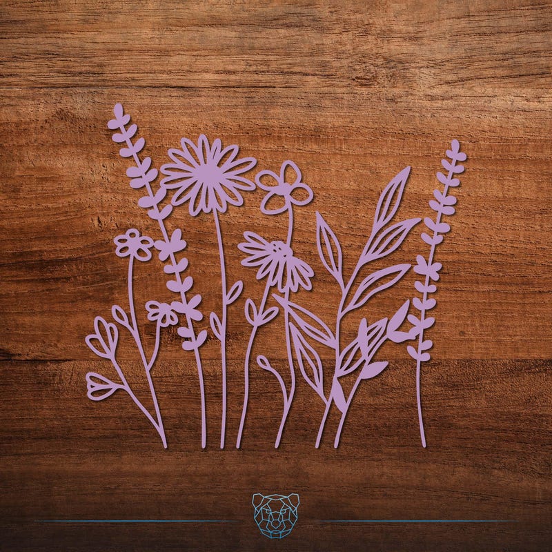 Vinyl Decal Wall Flowers - Etsy