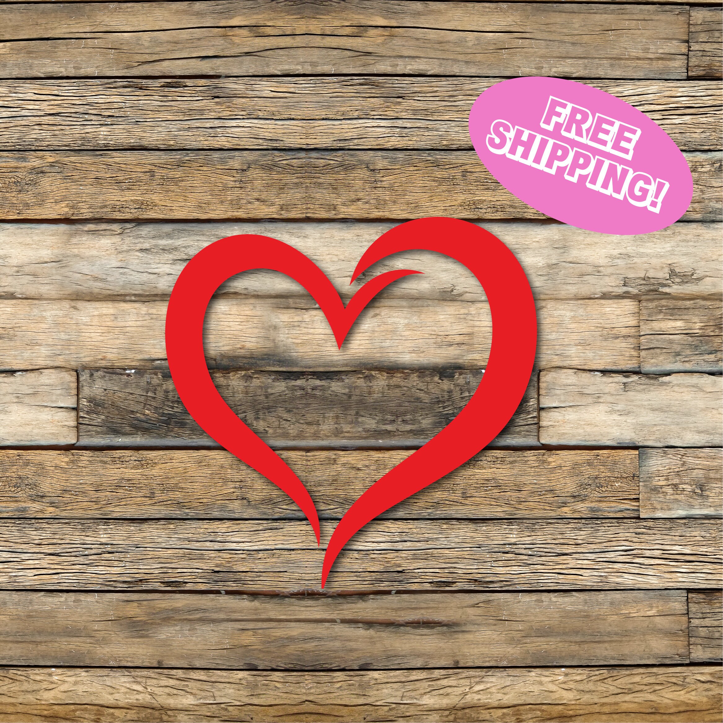 Heart Vinyl Decal Heart Sticker Heart Car Decal Choose - Etsy