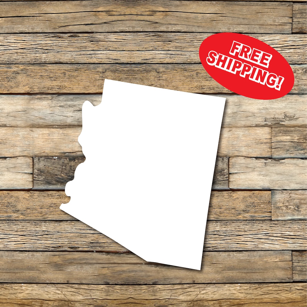 Arizona Car Decal, Bumper Sticker, Multiple Sizes Available, Vinyl Car ...