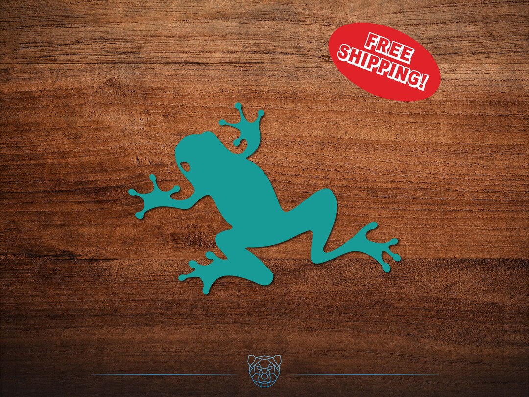 Frog Vinyl Decal - Multiple Colors and Sizes - Tree Frog Car Decal ...