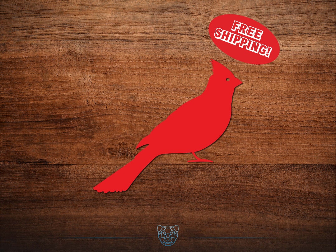 Cardinal Decal, Cardinal Sticker, Vinyl Decal, Car Decal - Multiple ...