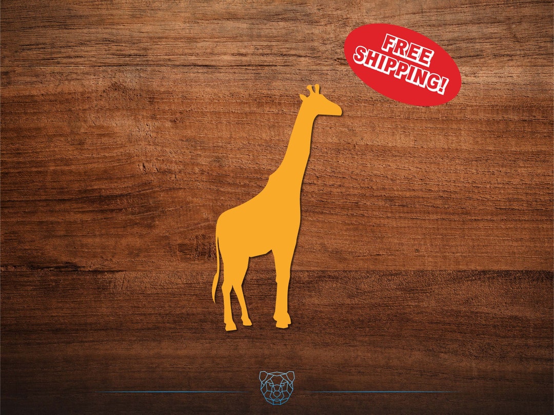 Giraffe Vinyl Decal: Animal Car/wall Sticker - Etsy