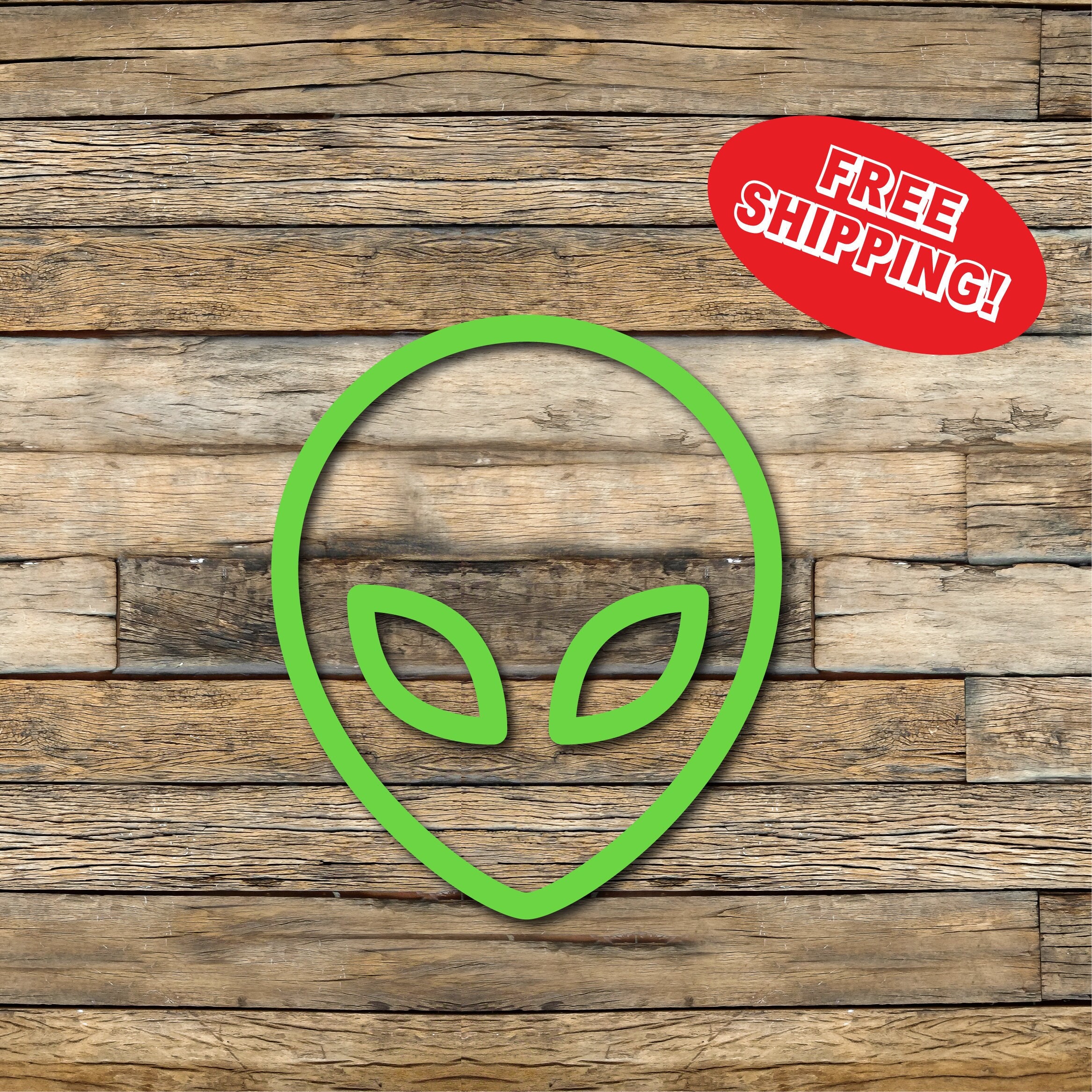 Alien Decal UFO Multiple Colors and Sizes Car Decal - Etsy