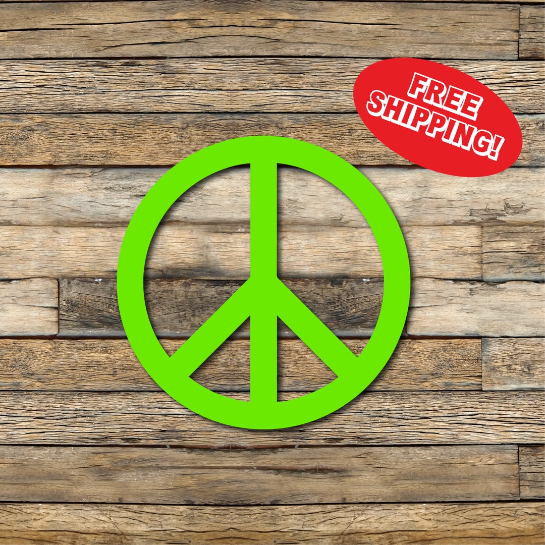 Peace Sign Decal Multiple Colors and Sizes Car Decal - Etsy