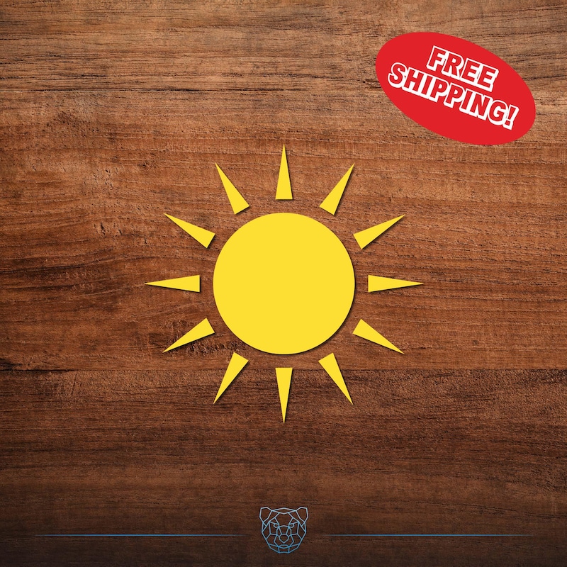 Sun Wall Decal - Etsy