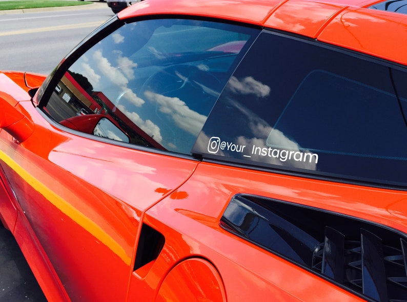 Instagram Decal Instagram Car Decal Window Decal - Etsy