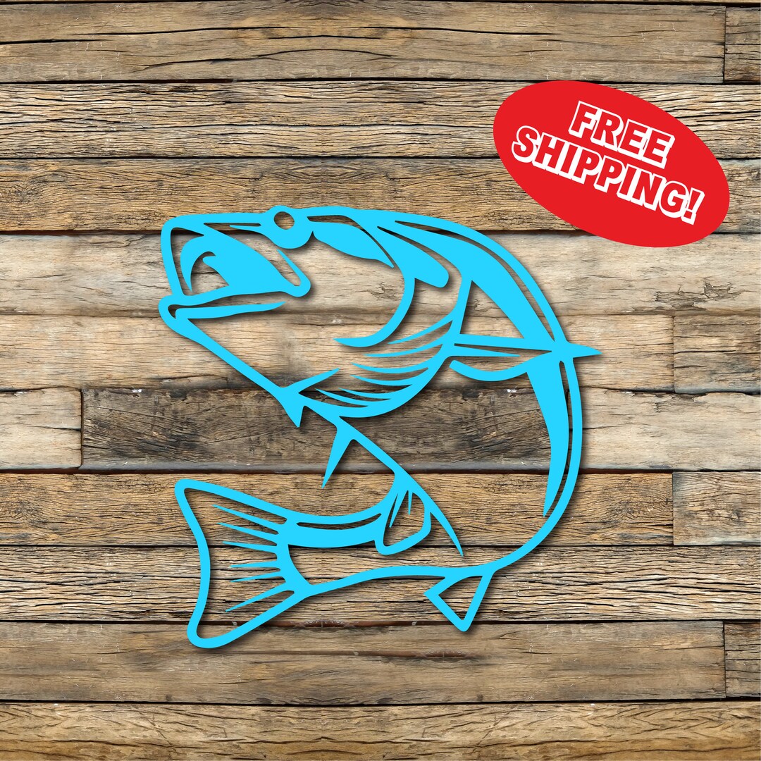 Bass Decal Fishing Decal Multiple Colors and Sizes - Etsy