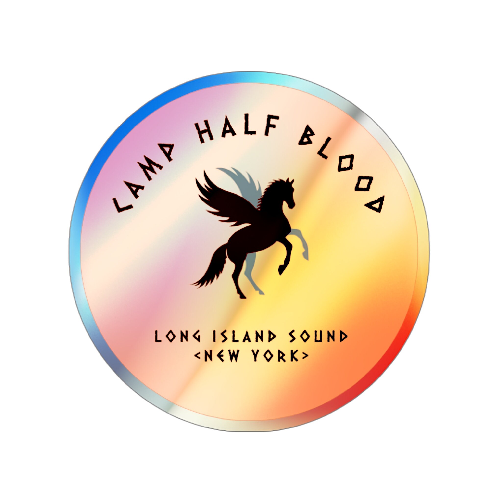 Percy Jackson Camp Half Blood Holographic Die-cut Stickers - Etsy