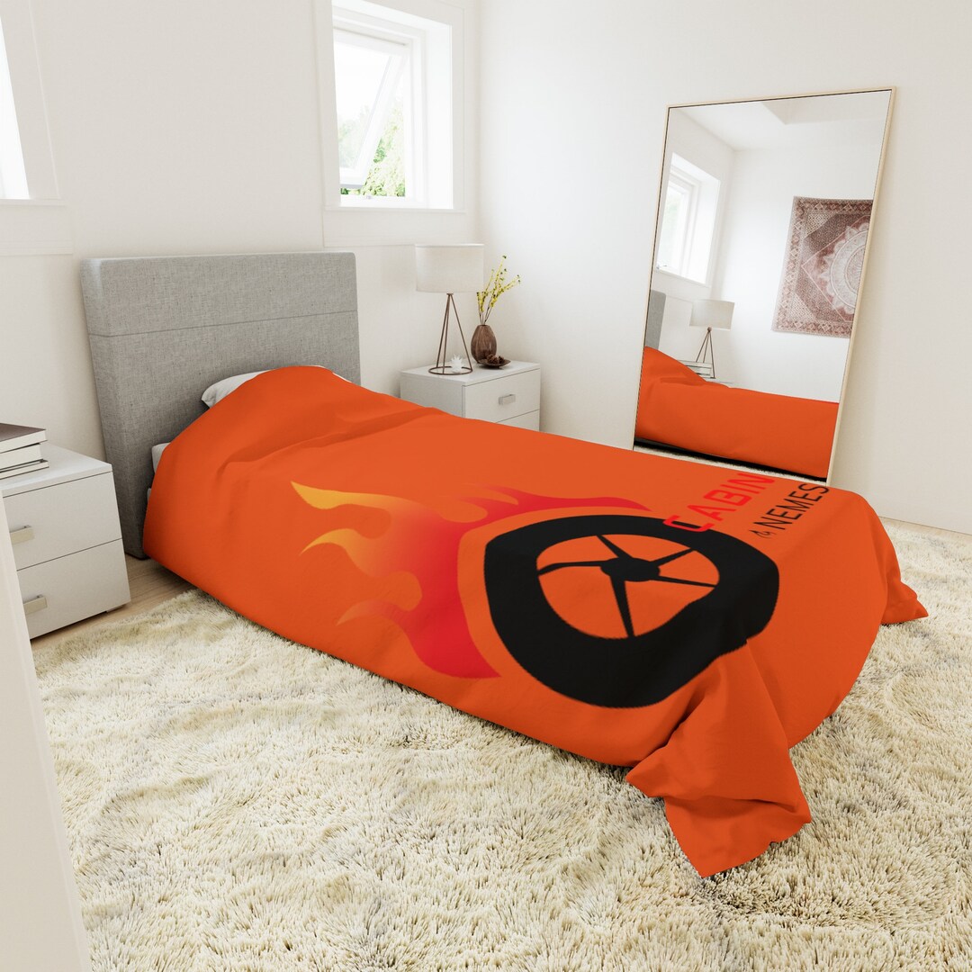 Percy Jackson Camp Half Blood Cabin 16 nemesis Orange Duvet - Etsy