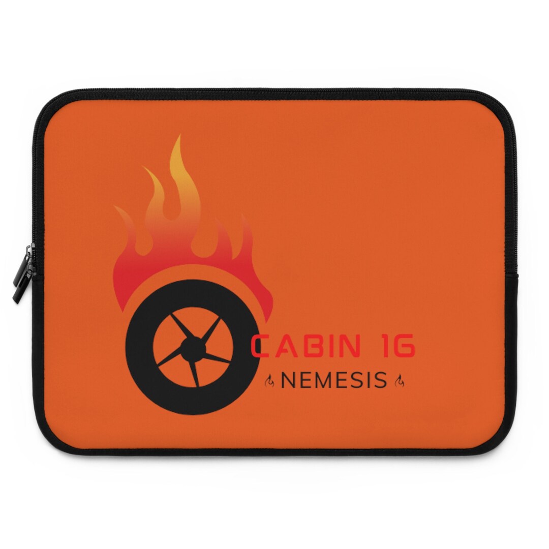 Percy Jackson Camp Half Blood Cabin 16 (nemesis) Orange Laptop Sleeve ...