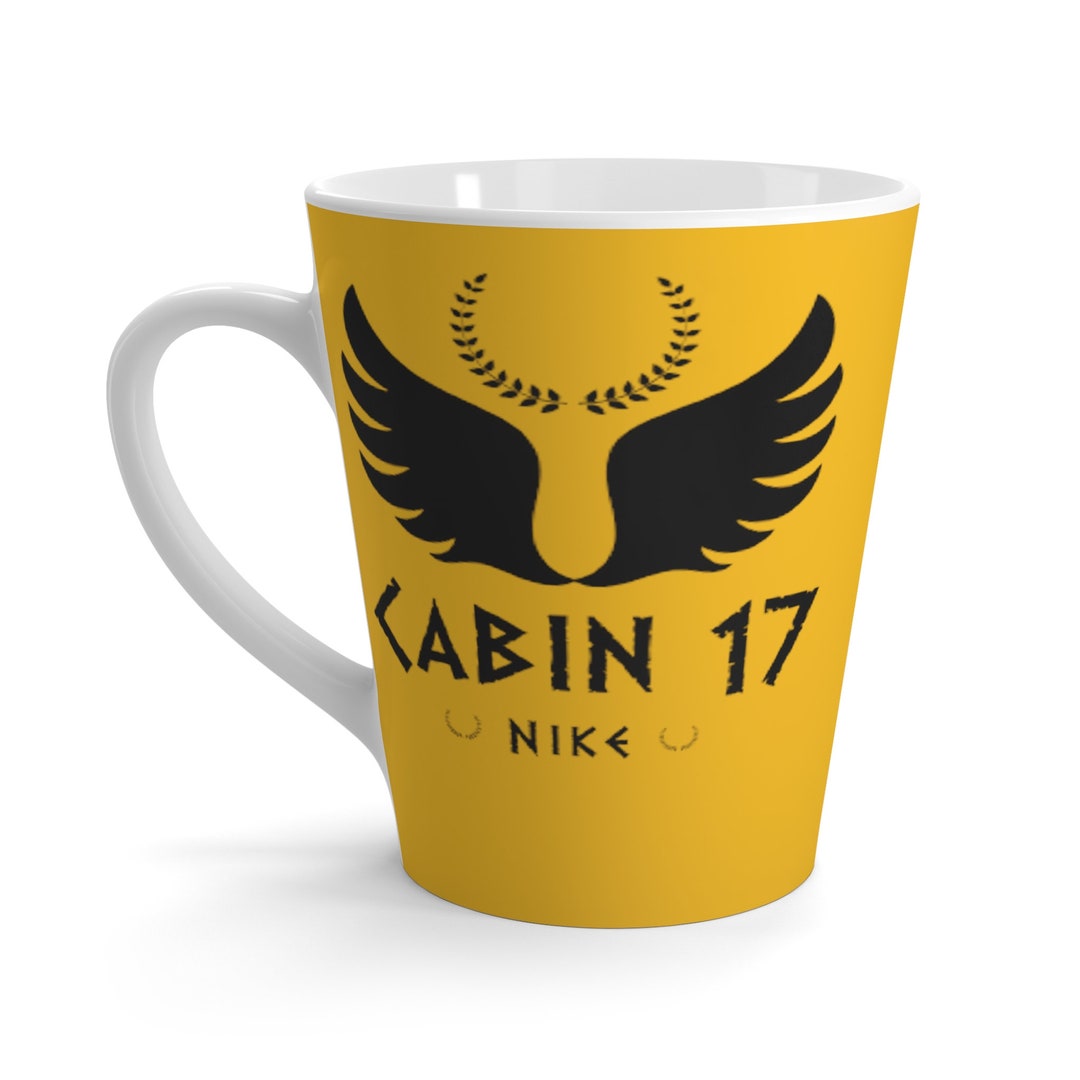 Percy Jackson Camp Half Blood Cabin 17 (nike) Yellow Latte Mug - Etsy