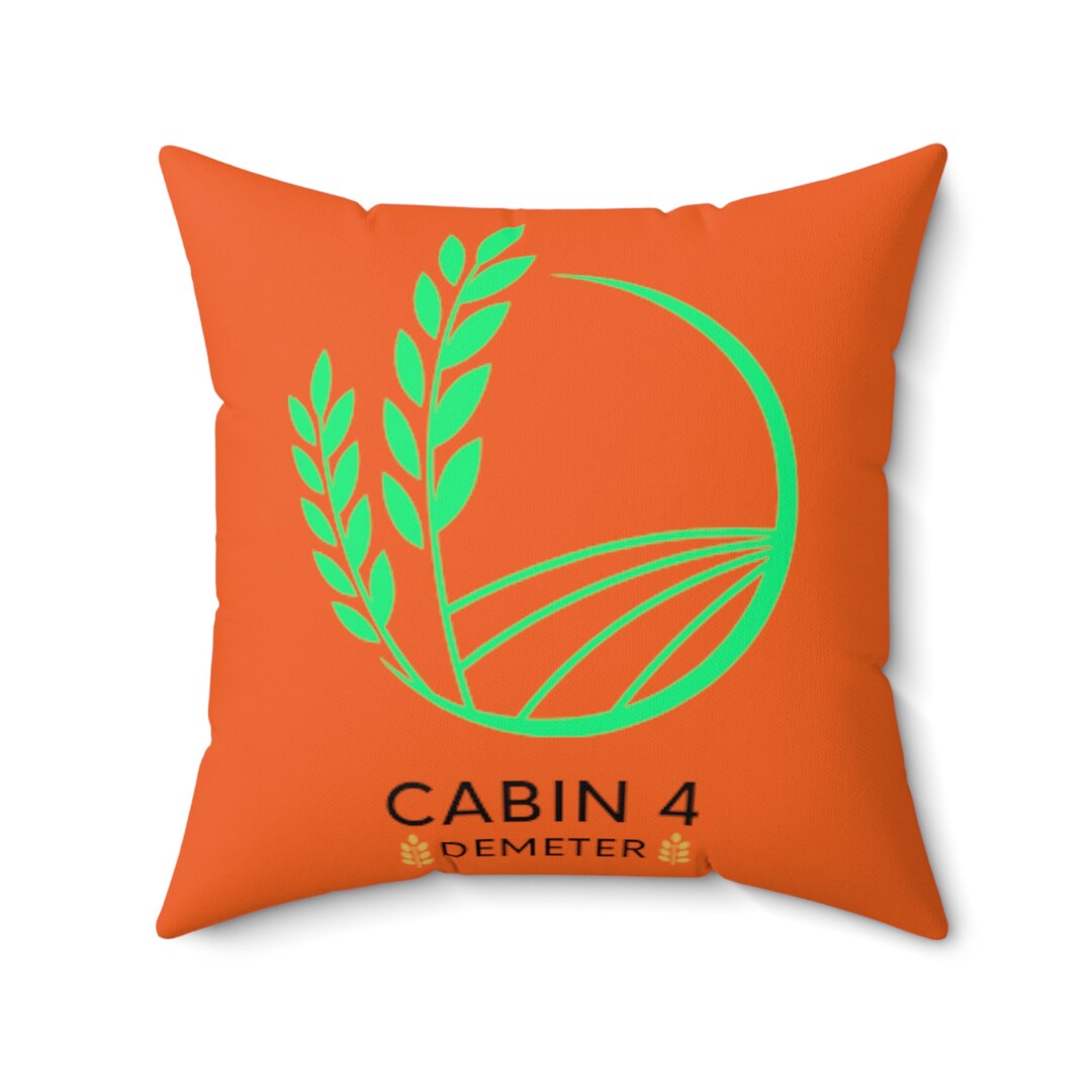 Percy Jackson Camp Half Blood Cabin 4 demeter Orange Faux - Etsy