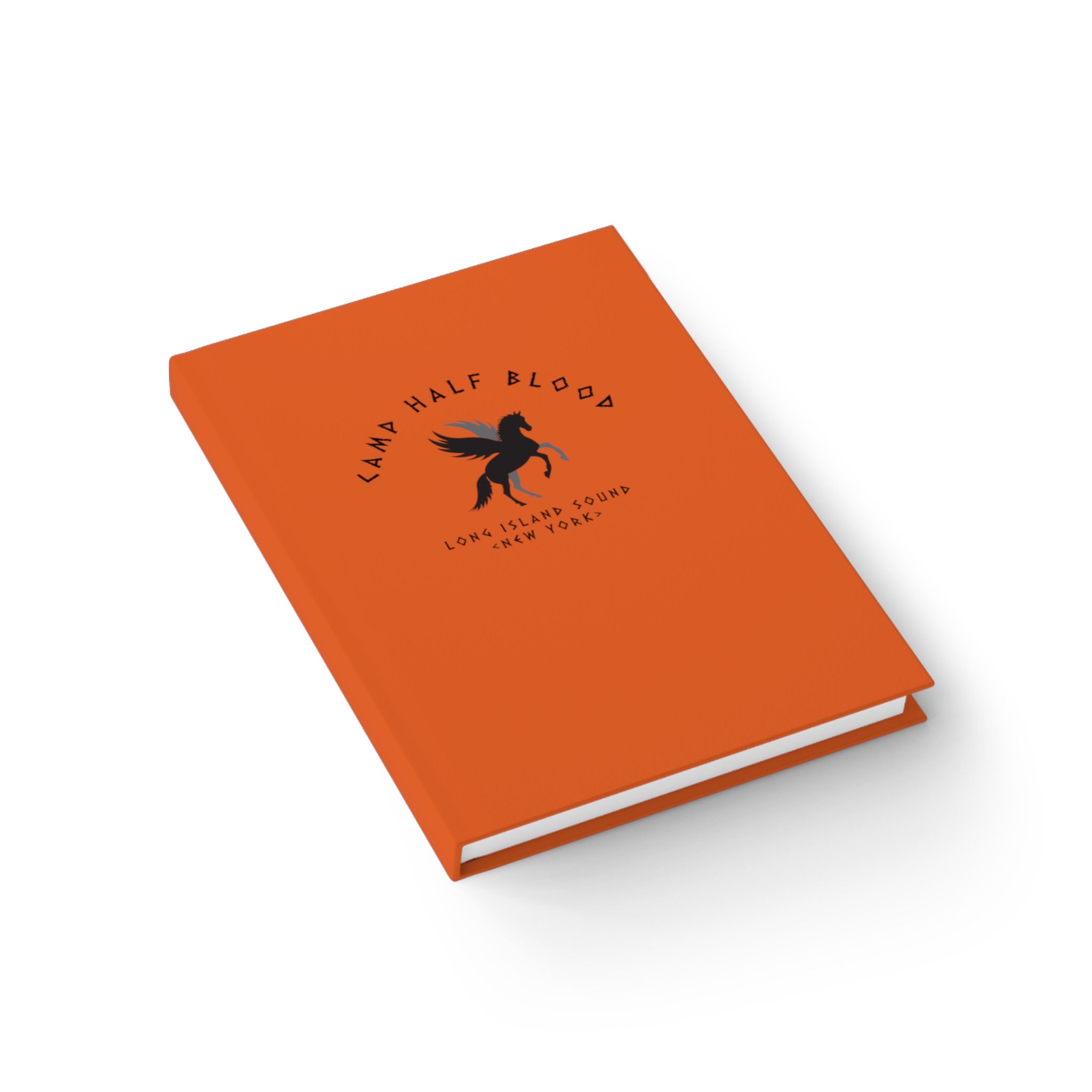 Percy Jackson Camp Half Blood Orange Journal - Ruled Line - Etsy