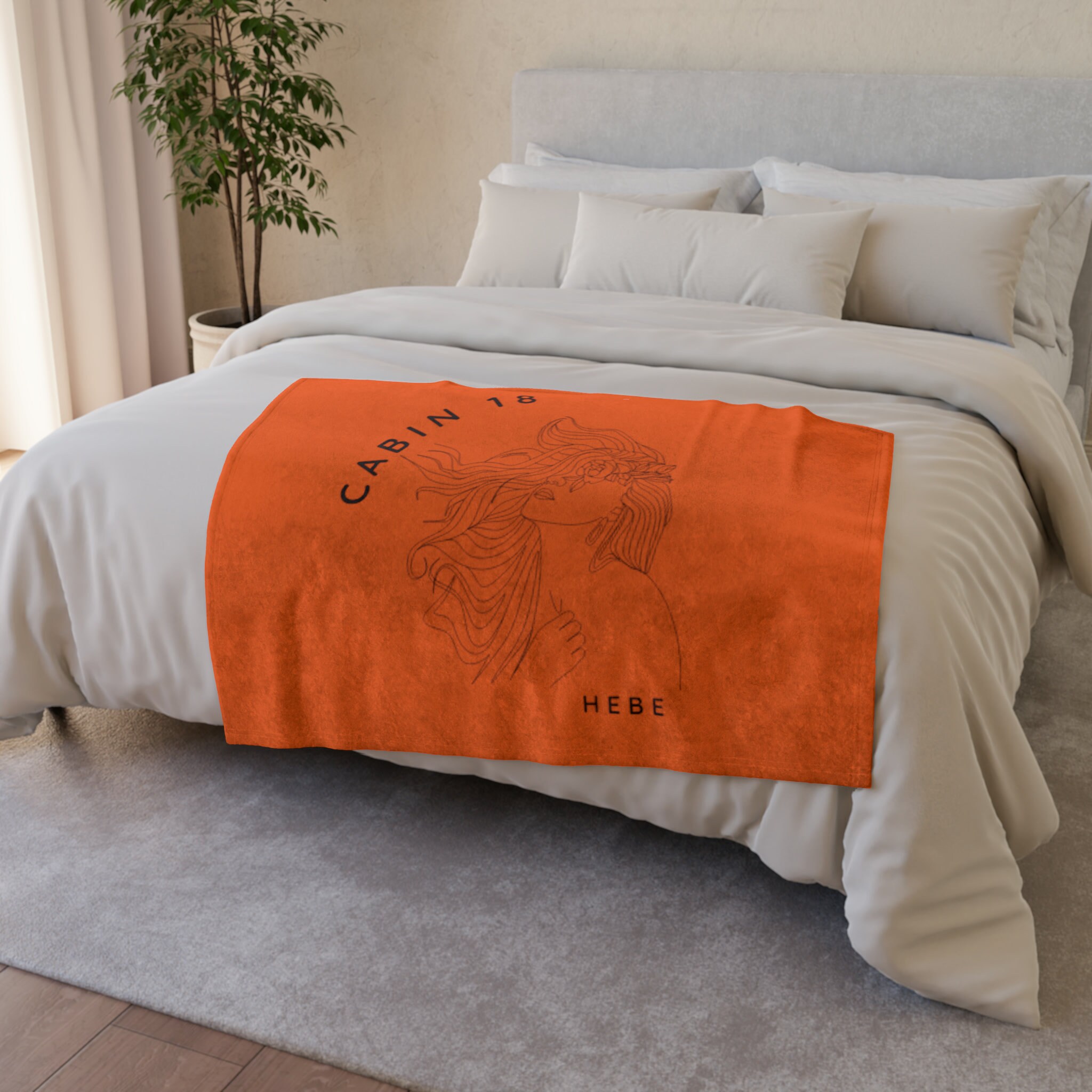 Percy Jackson Camp Half Blood Cabin 18 (hebe) Orange Soft Polyester ...