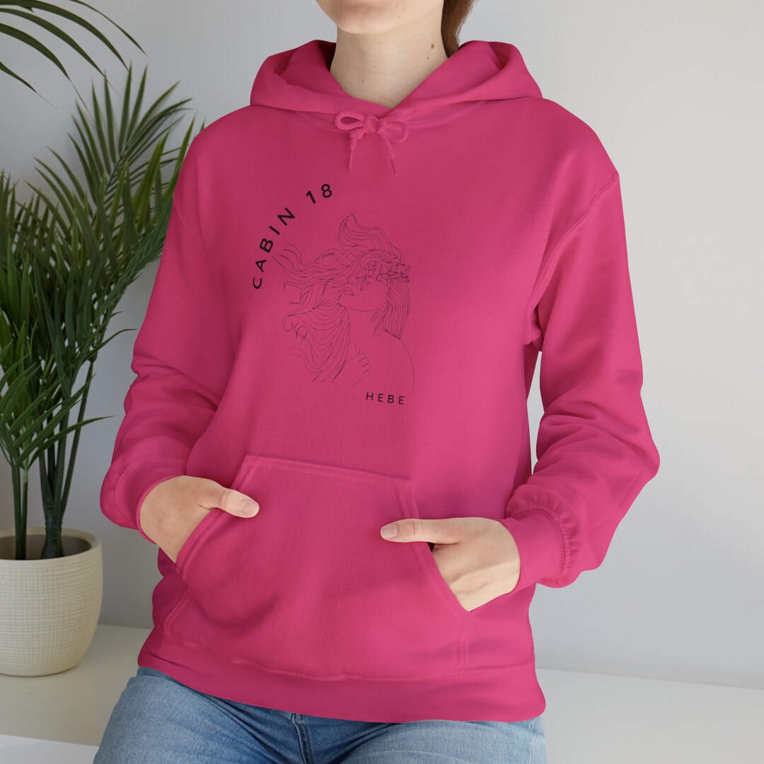 Percy Jackson Camp Half Blood Cabin 18 (hebe) Front Logo Heavy Blend ...