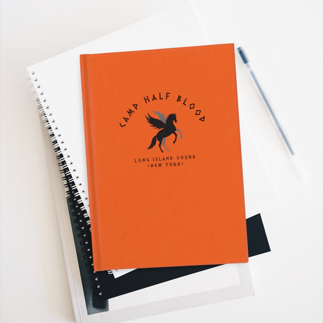 Percy Jackson Camp Half Blood Orange Journal - Ruled Line - Etsy