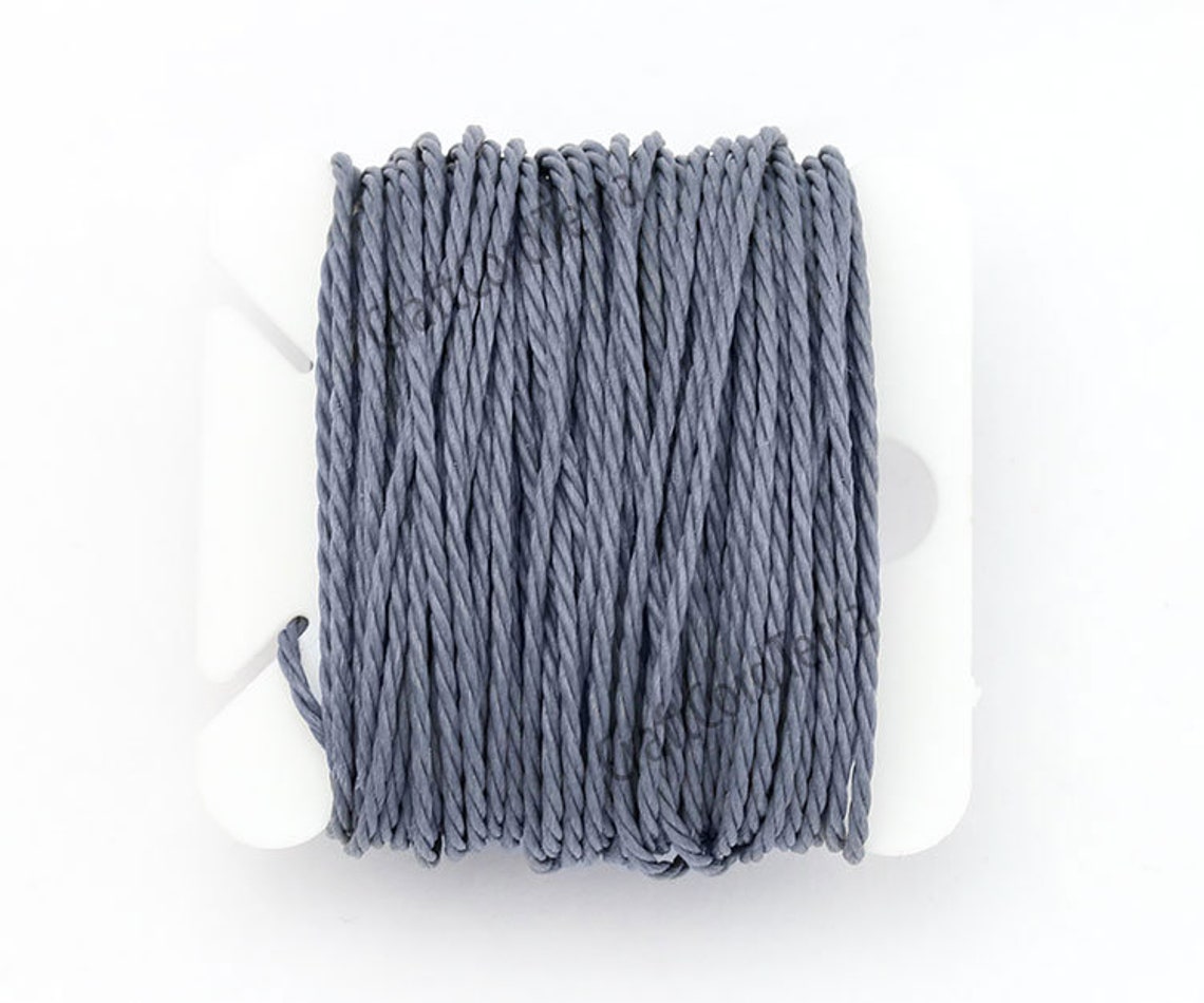 3-ply 1mm Waxed Polyester Cord 1mm Waxed Thread Twisted | Etsy