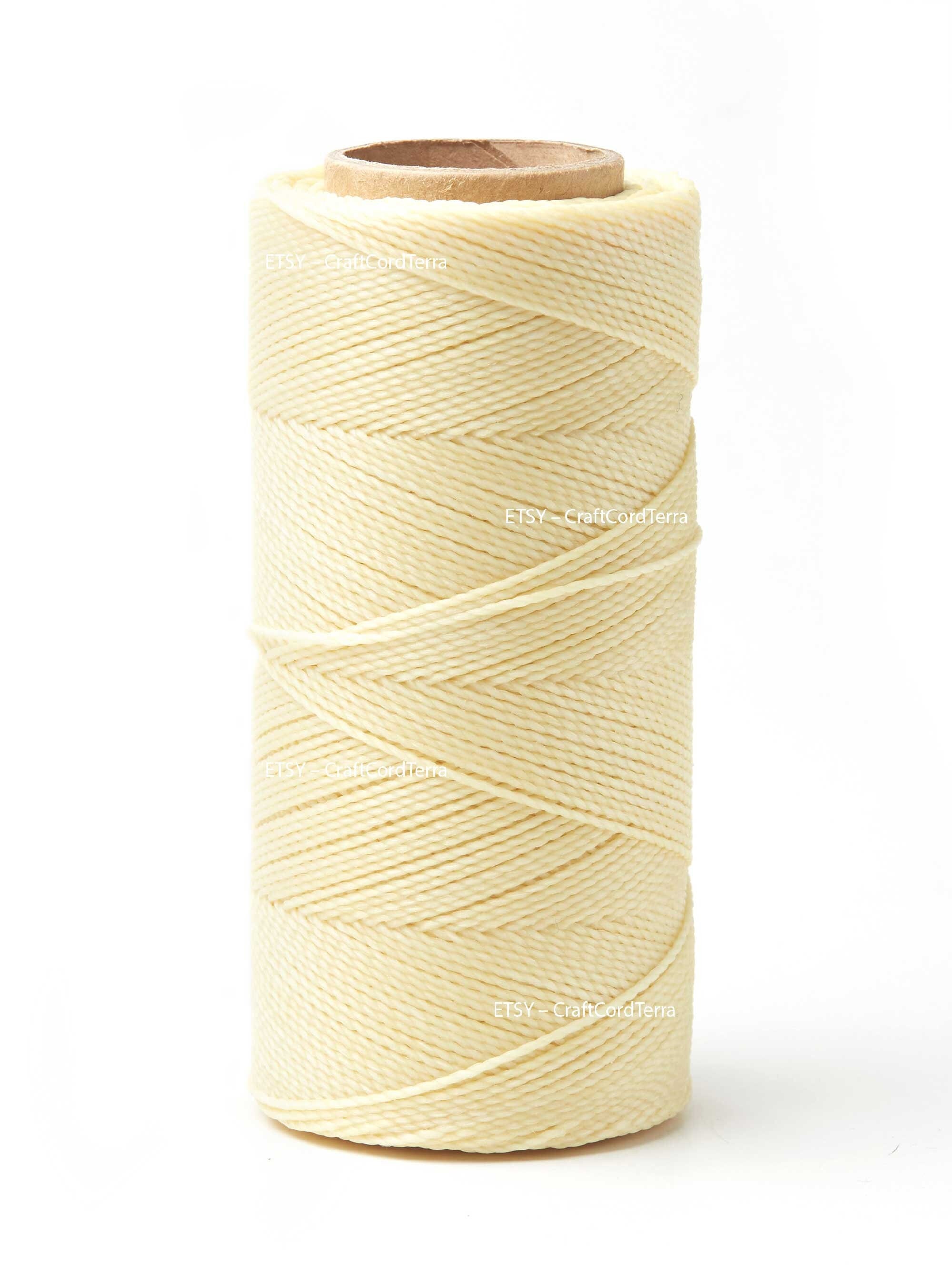 Home & Hobby Waxed Macrame Cord Waxed Polyester Cord Macrame Thread 188 ...